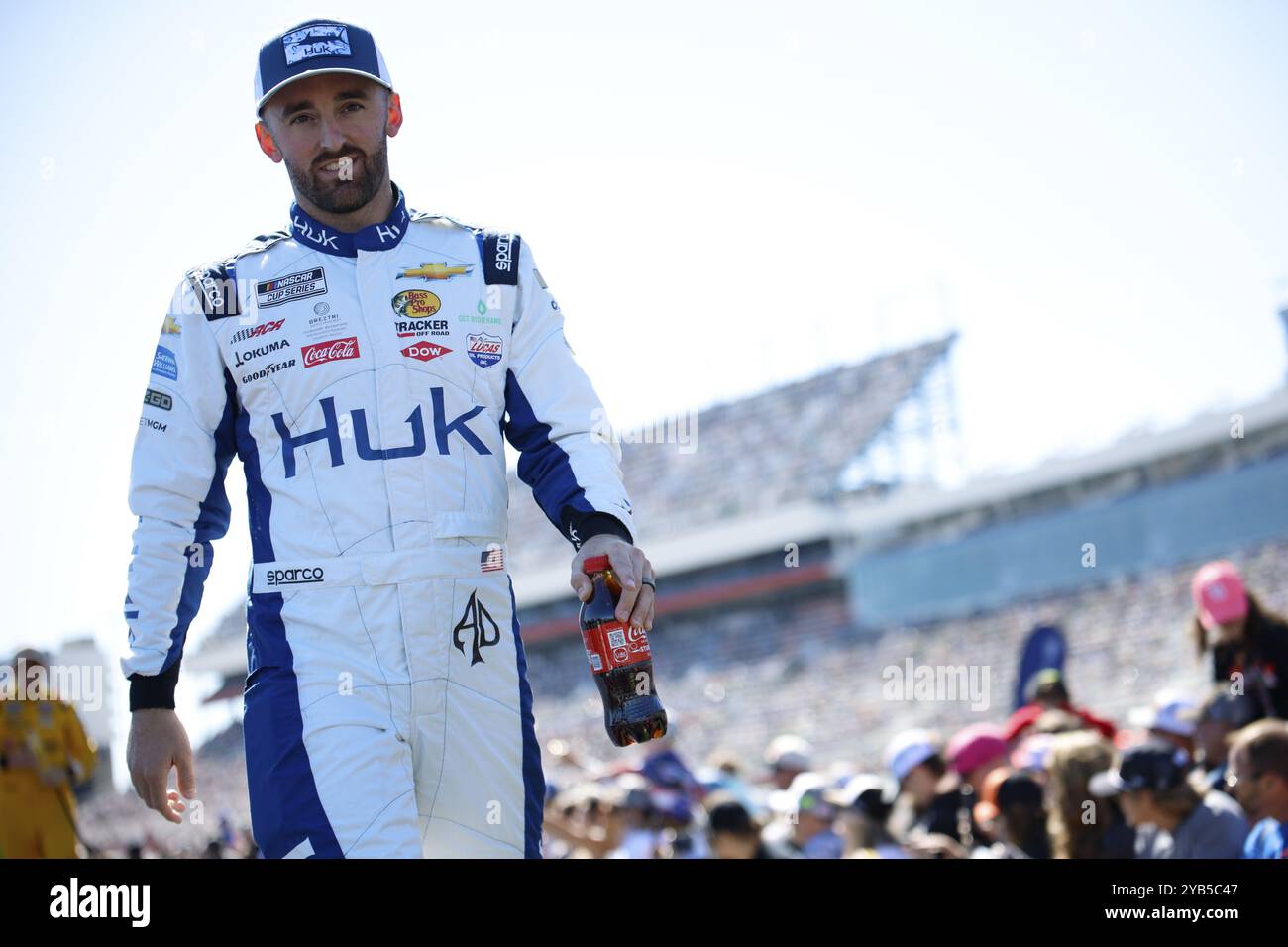 NASCAR Cup Series Driver Austin Dillon (3) gets introduced for the Bank ...