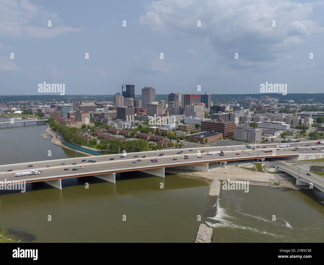 Aerial view of Dayton, Ohio. Dayton is the sixth-largest city in the U ...