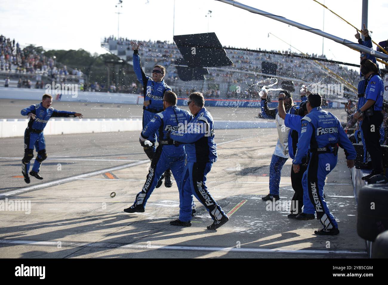 NASCAR Cup Series Driver, Chris Buescher (17) wins the Cook Out 400 at ...