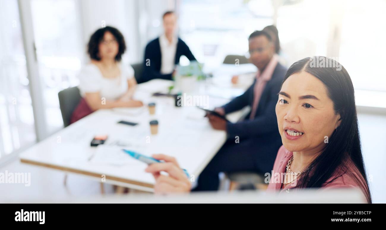 Group of people, presentation and diversity for employee engagement ...