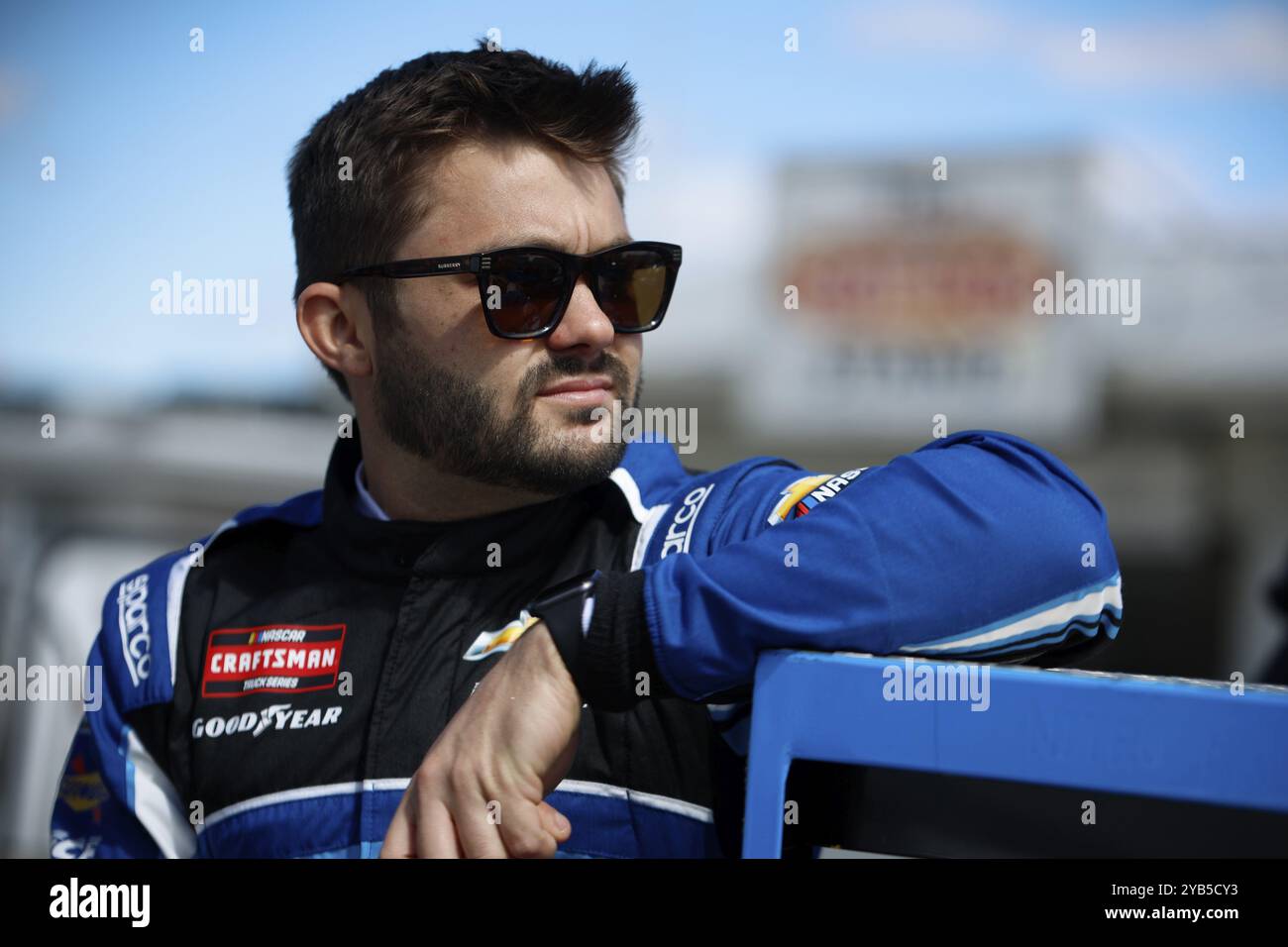 NASCAR Craftsman Truck Series driver, Bayley Currey gets ready to ...