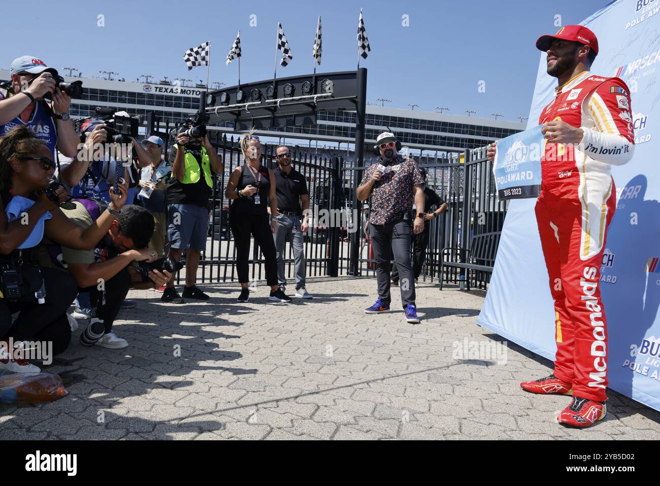 NASCAR Cup Series Driver, Bubba Wallace (23) gets ready to qualify for ...
