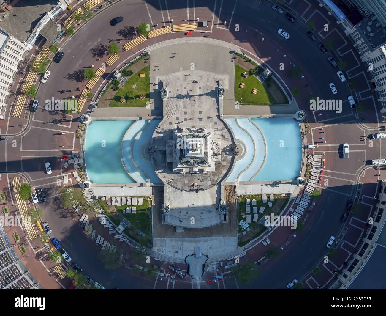 May 25, 2023-Indianapolis, IN: Aerial view of Indianapolis ...
