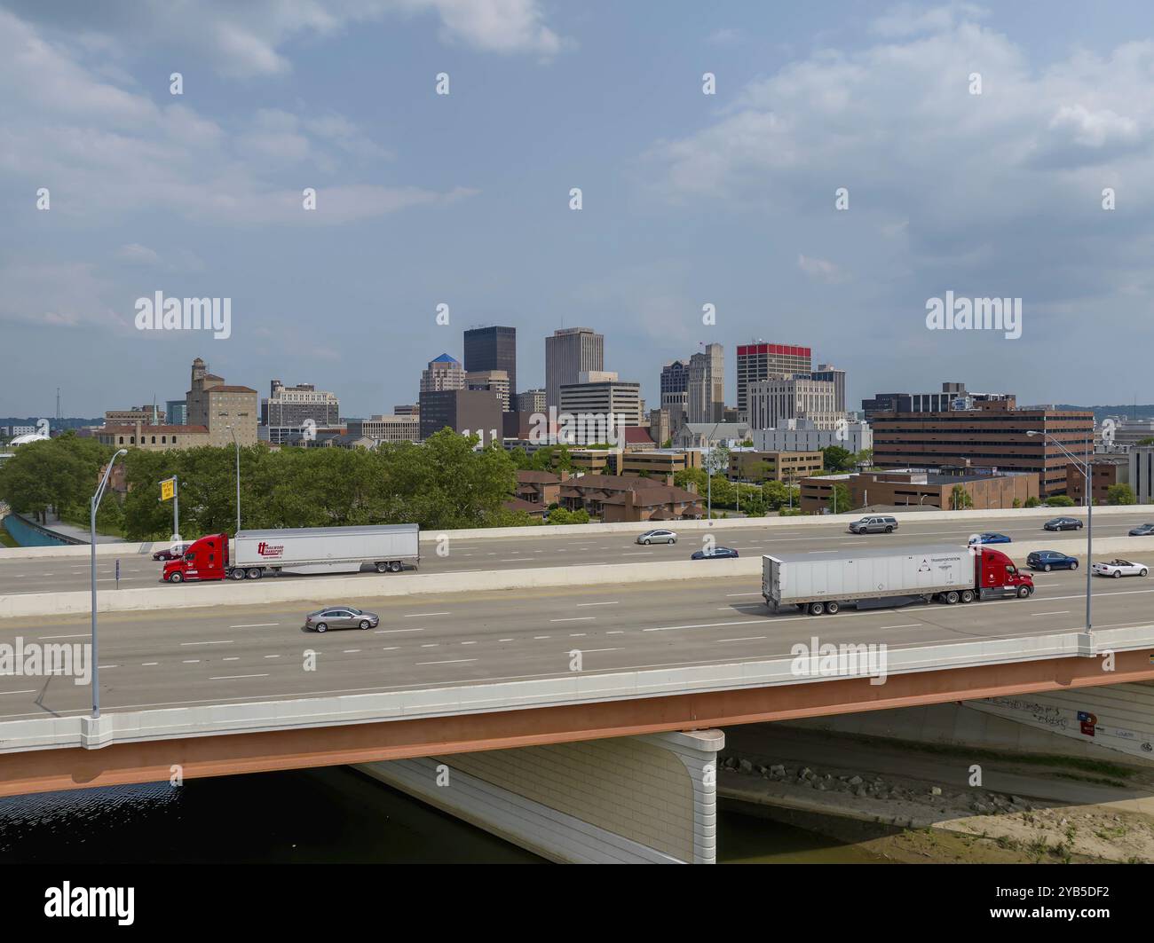 Aerial view of Dayton, Ohio. Dayton is the sixth-largest city in the U ...