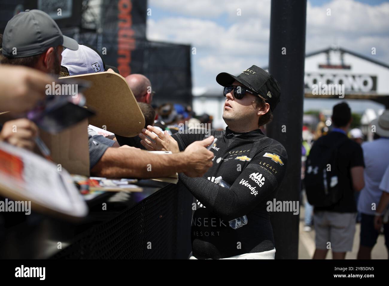 NASCAR Cup Series Driver, Noah Gragson (42) gets ready to practice for ...