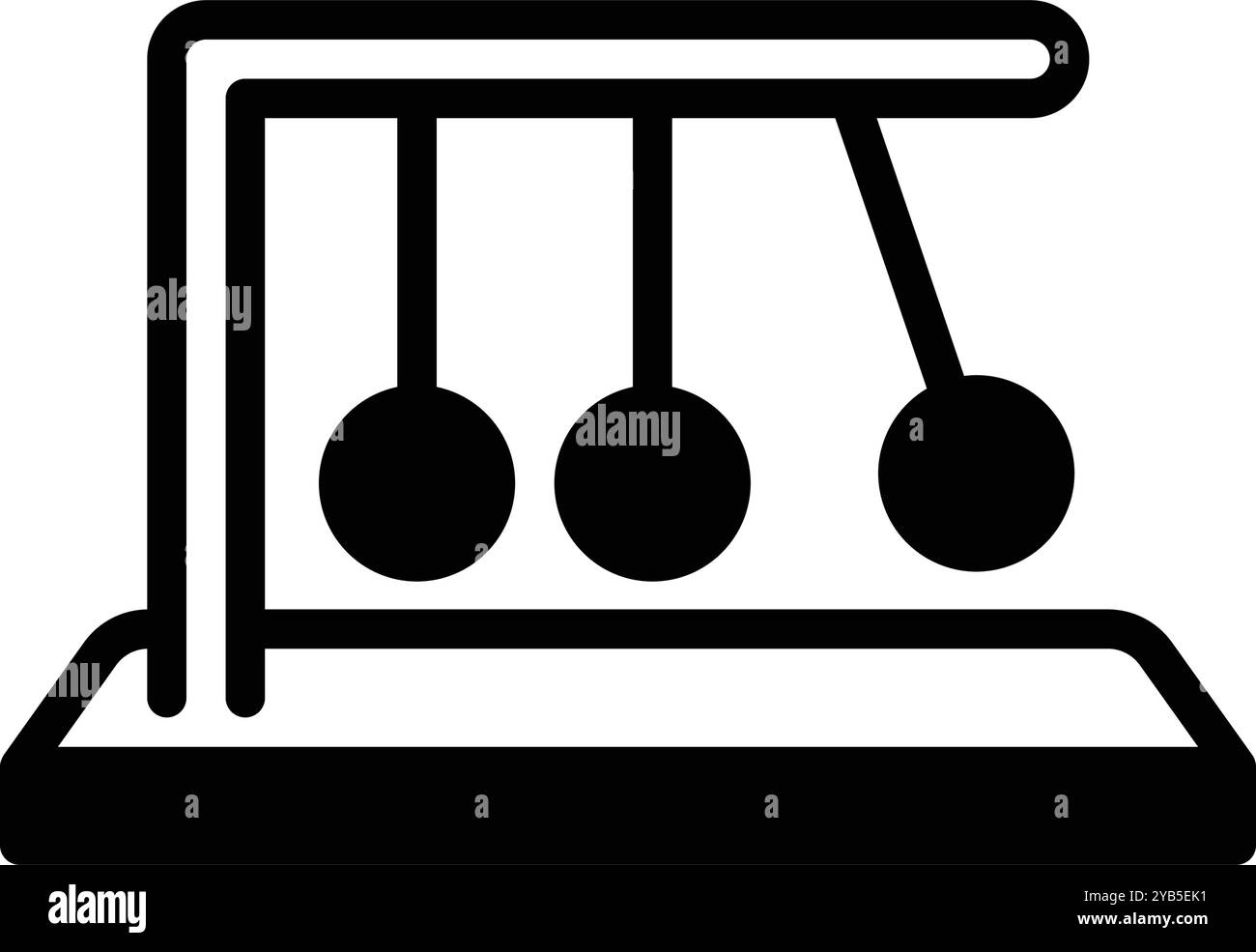 Icon For Newtons Cradle Cradle Stock Vector Image And Art Alamy