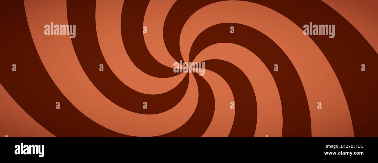 Chocolate color sunburst background. Milk coffee sunbeam pattern design ...