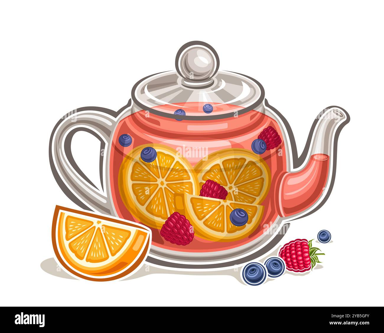 De homemade fruit Stock Vector Images - Alamy