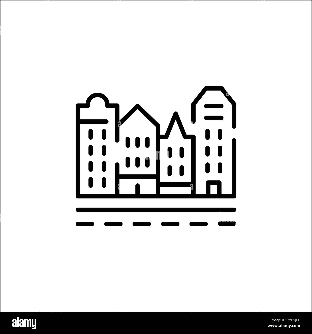 Suburb town Black and White Stock Photos & Images - Alamy