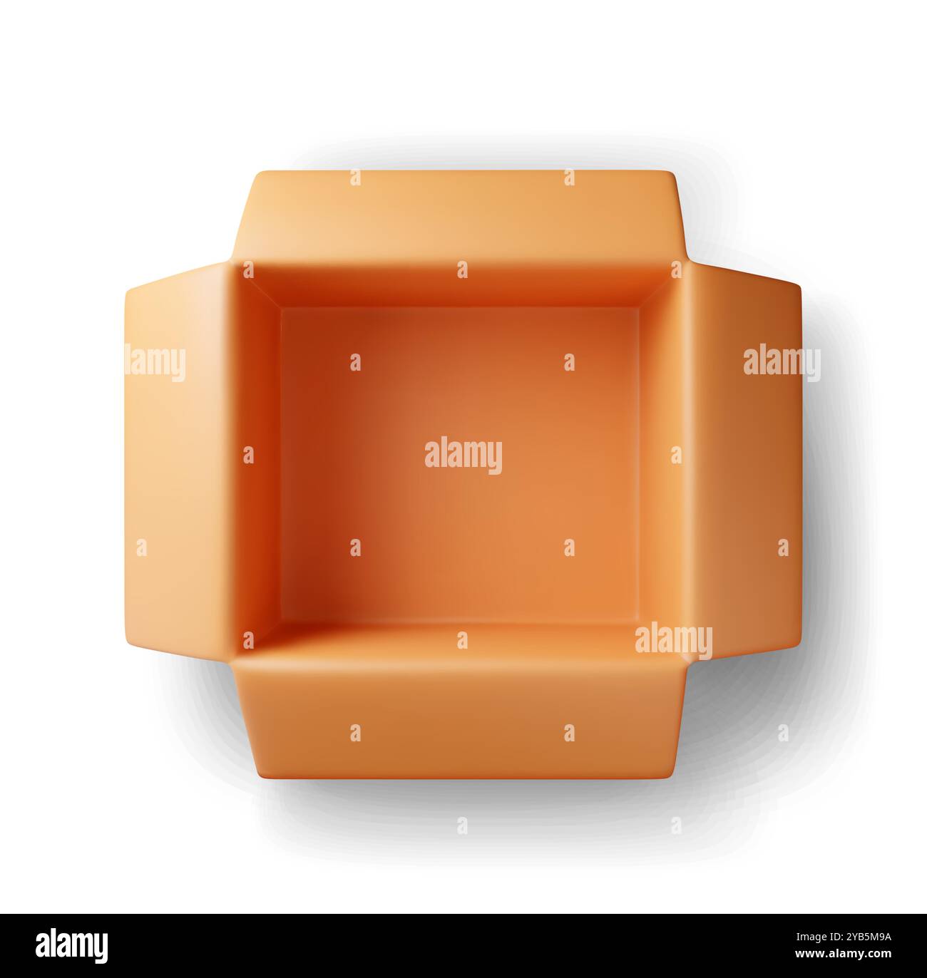 3D carton packaging box isolated on white Stock Vector Image & Art - Alamy