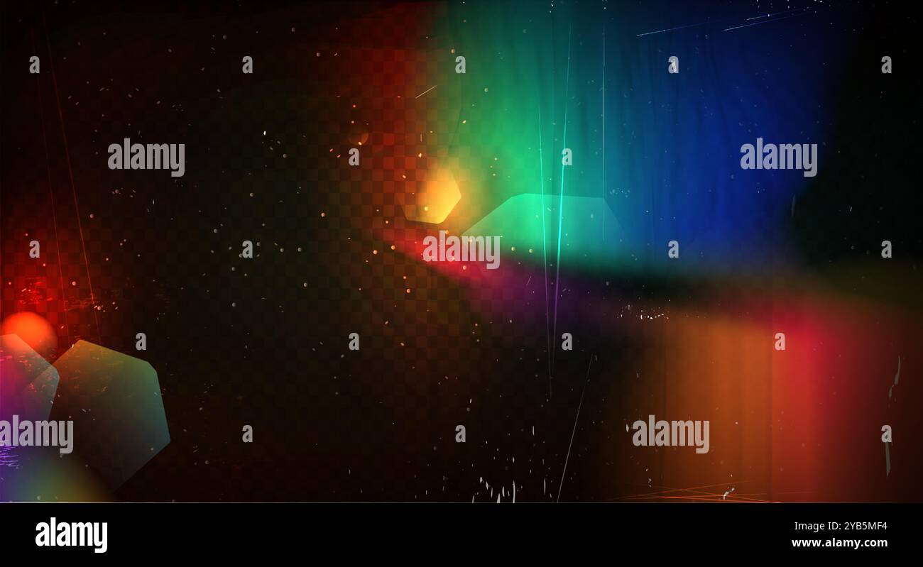 Old photo film with light leak and noise with overlay effect. Realistic ...