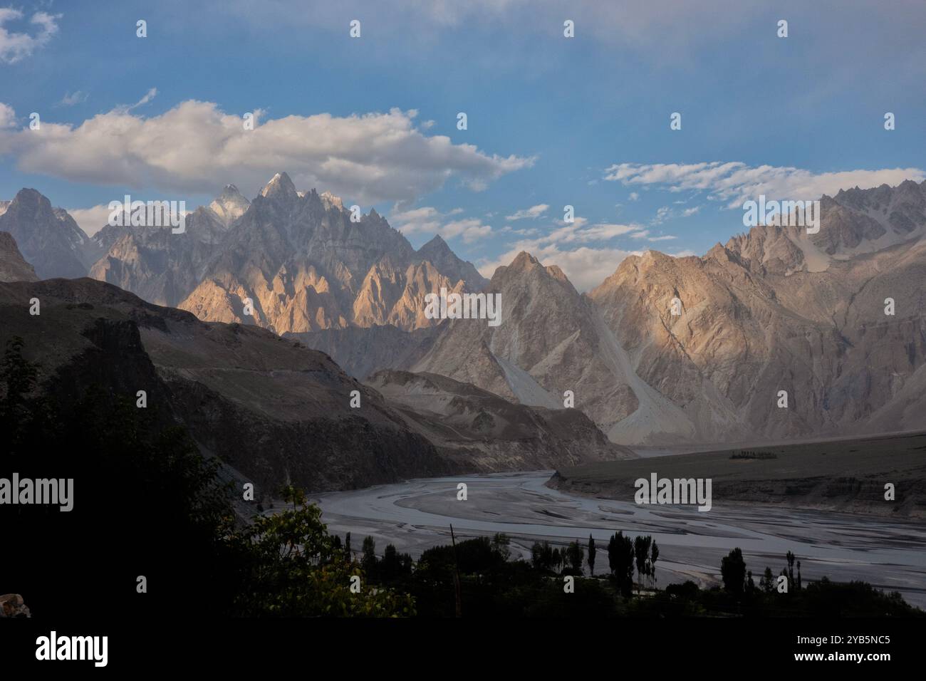 The beautiful Passu Cones, Passu, Gojal, Baltistan, Pakistan Stock ...