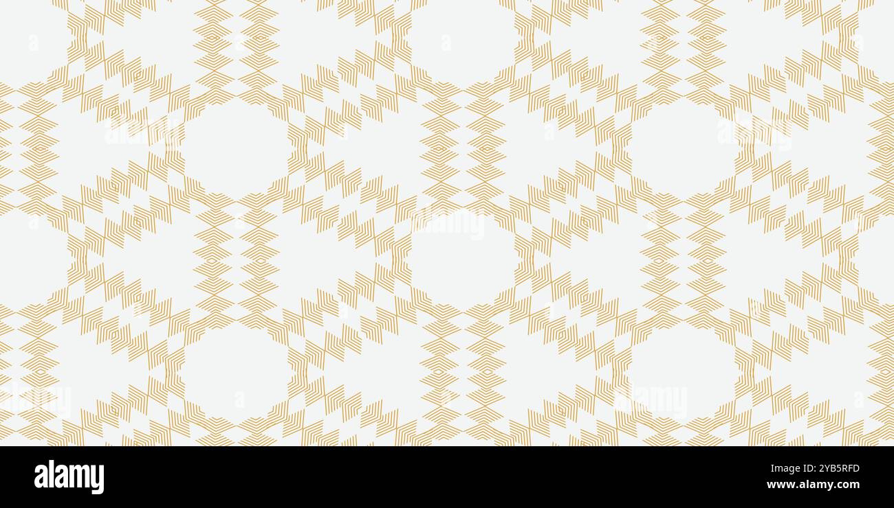 Seamless geometric pattern. Golden lines on white background. Texture ...
