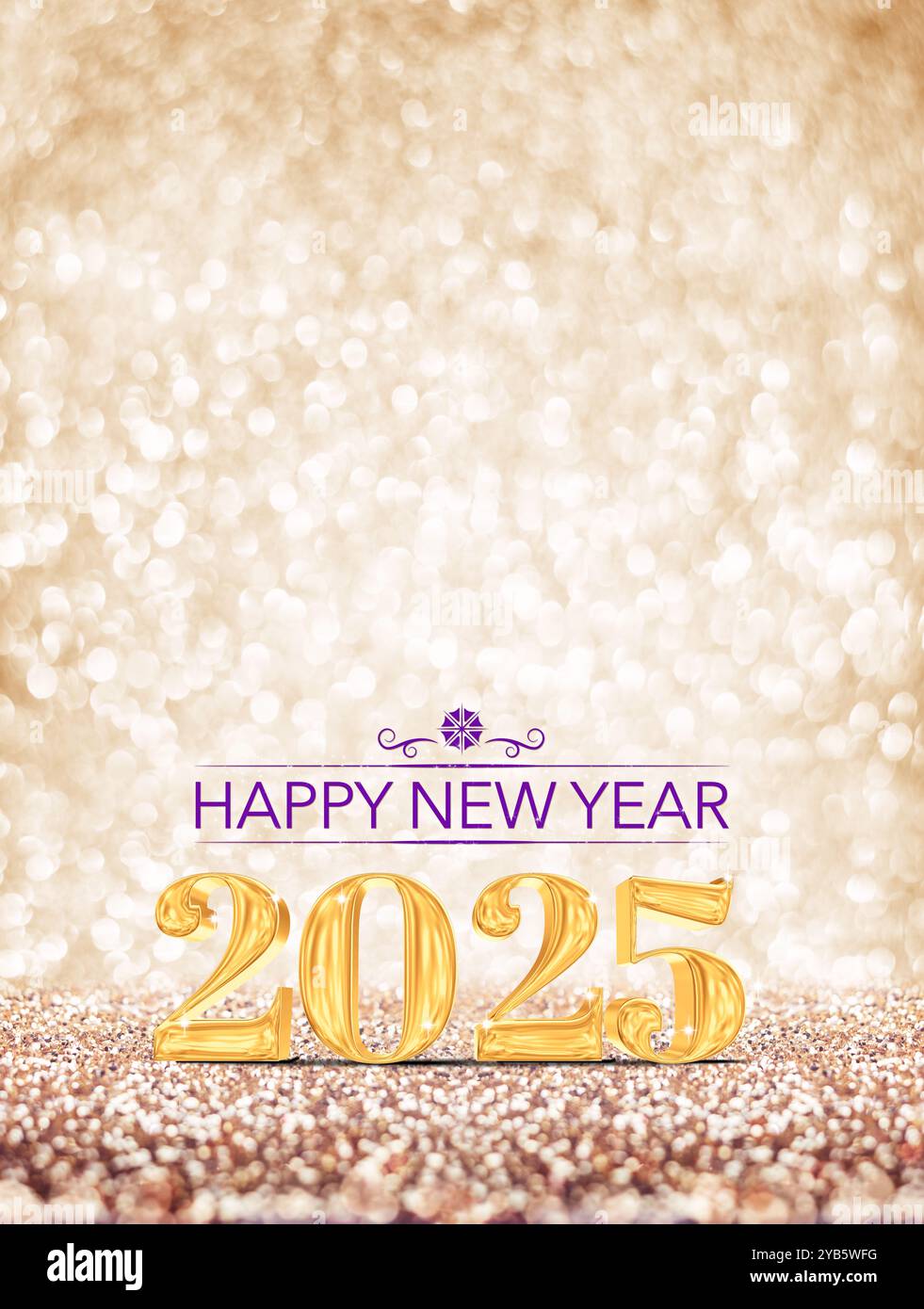 happy new year 2025 gold color on gold glitter background holiday ...