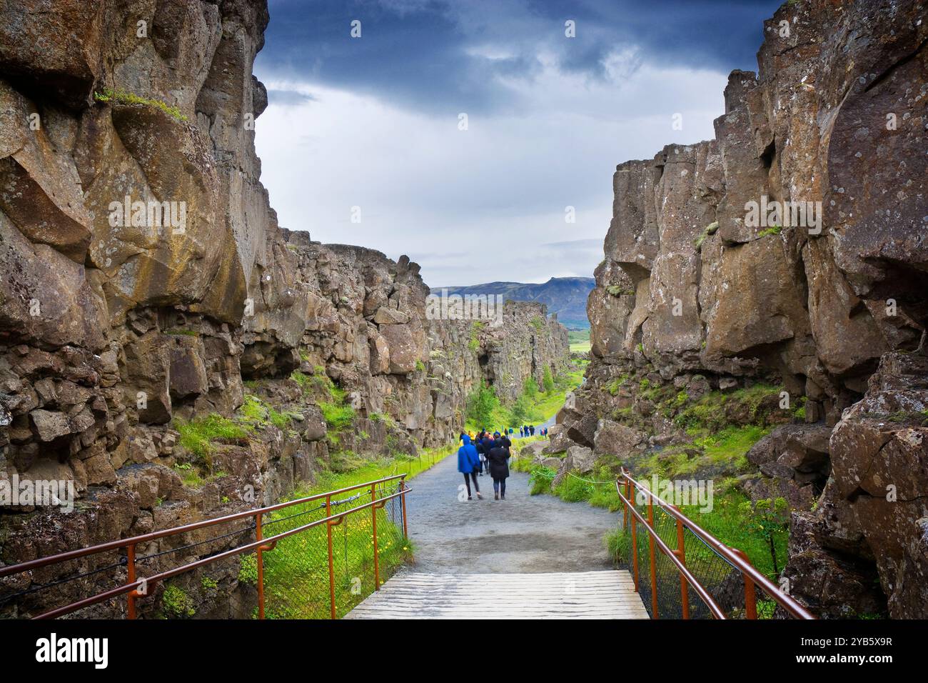 Almannagjá gorge within Þingvellir National Park Stock Photo - Alamy
