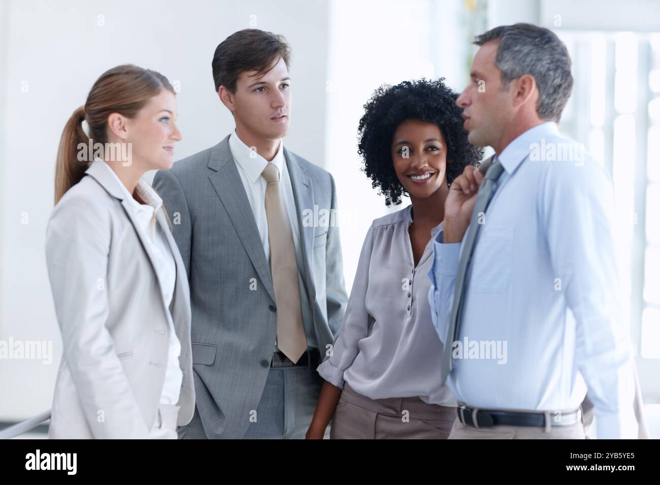 Business people, feedback and planning in meeting, teamwork and share ...