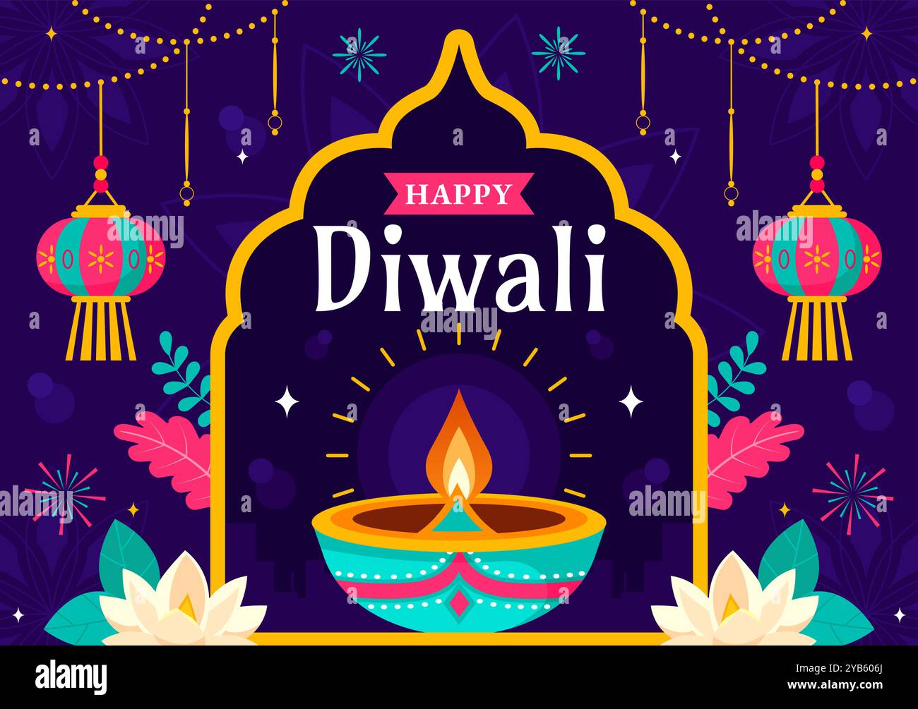A hindu festival of lights Stock Vector Images - Alamy