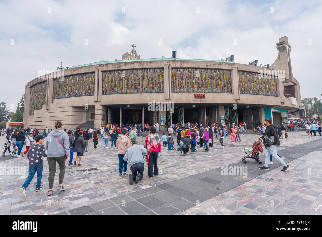 Mexico City, Mexico. Sep 29, 2024. Mexican pilgrims visit the Modern ...