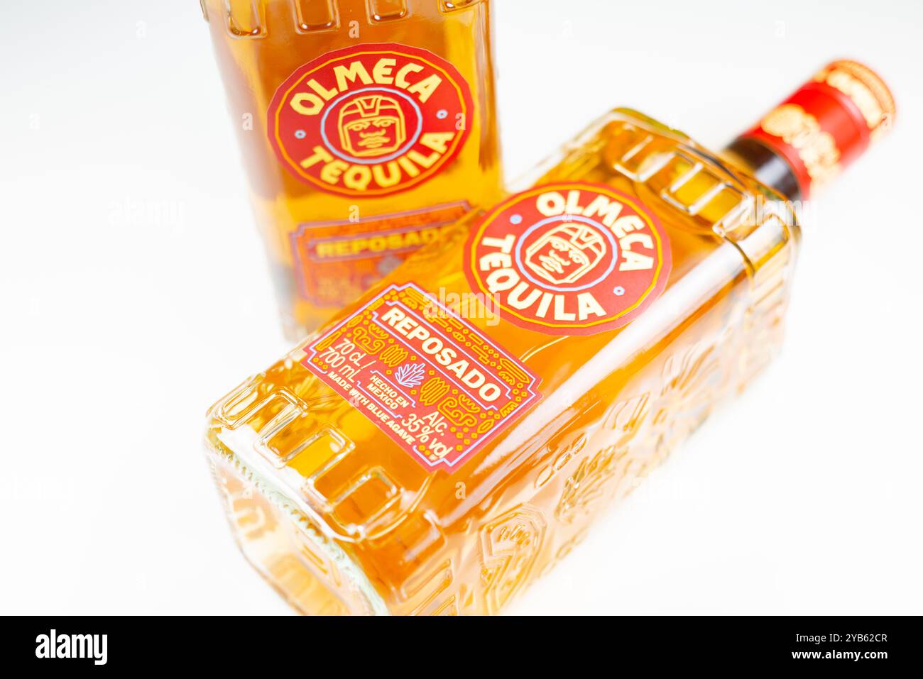 LONDON, UK - 30 MAY 2024 Olmeca Reposado Tequila is one of the few ...