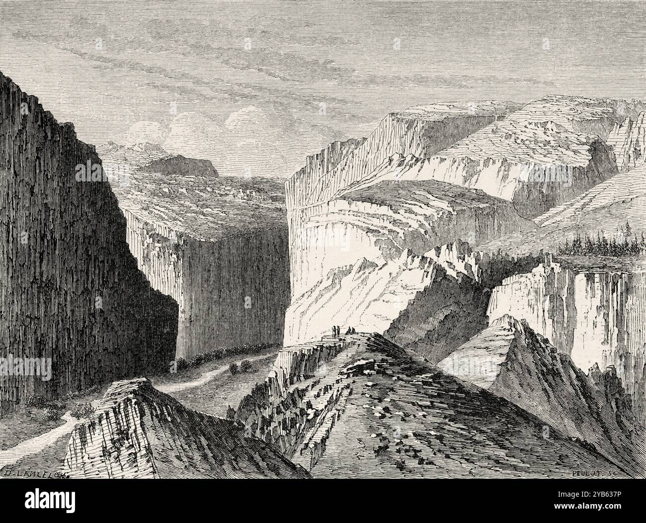Mountain pass at Sierra Wah. California. United States of America ...