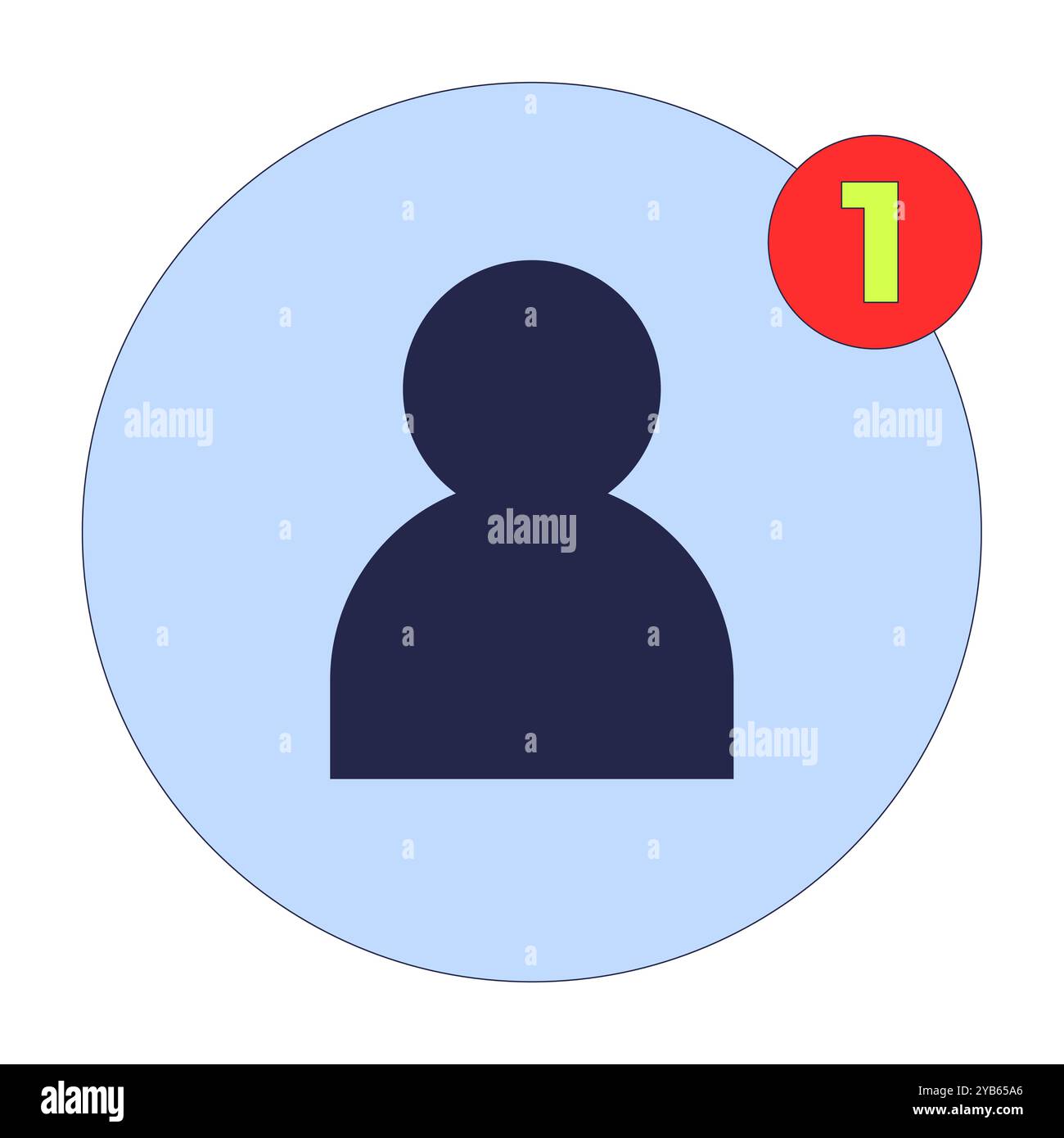 New follower notification 2D cartoon object Stock Vector Image & Art ...