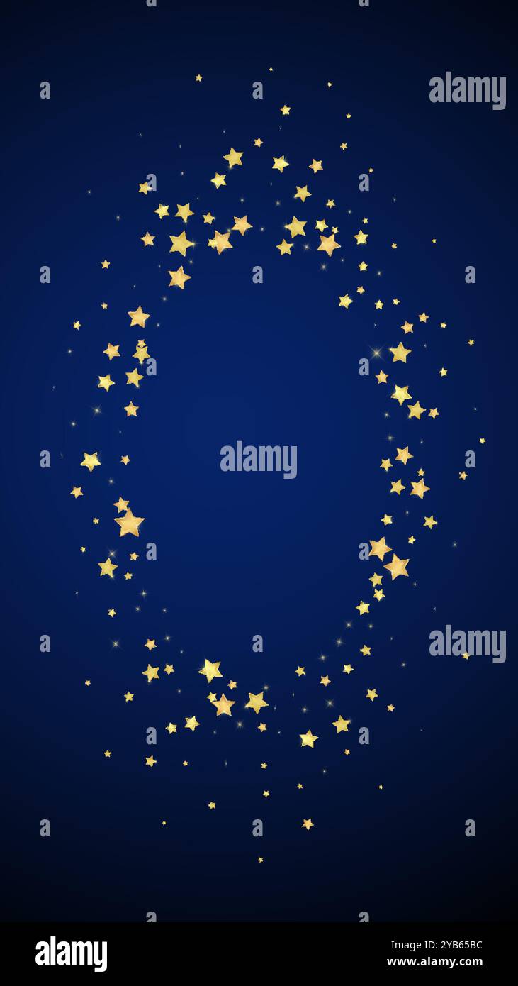 Magic stars vector overlay. Gold stars scattered around randomly ...