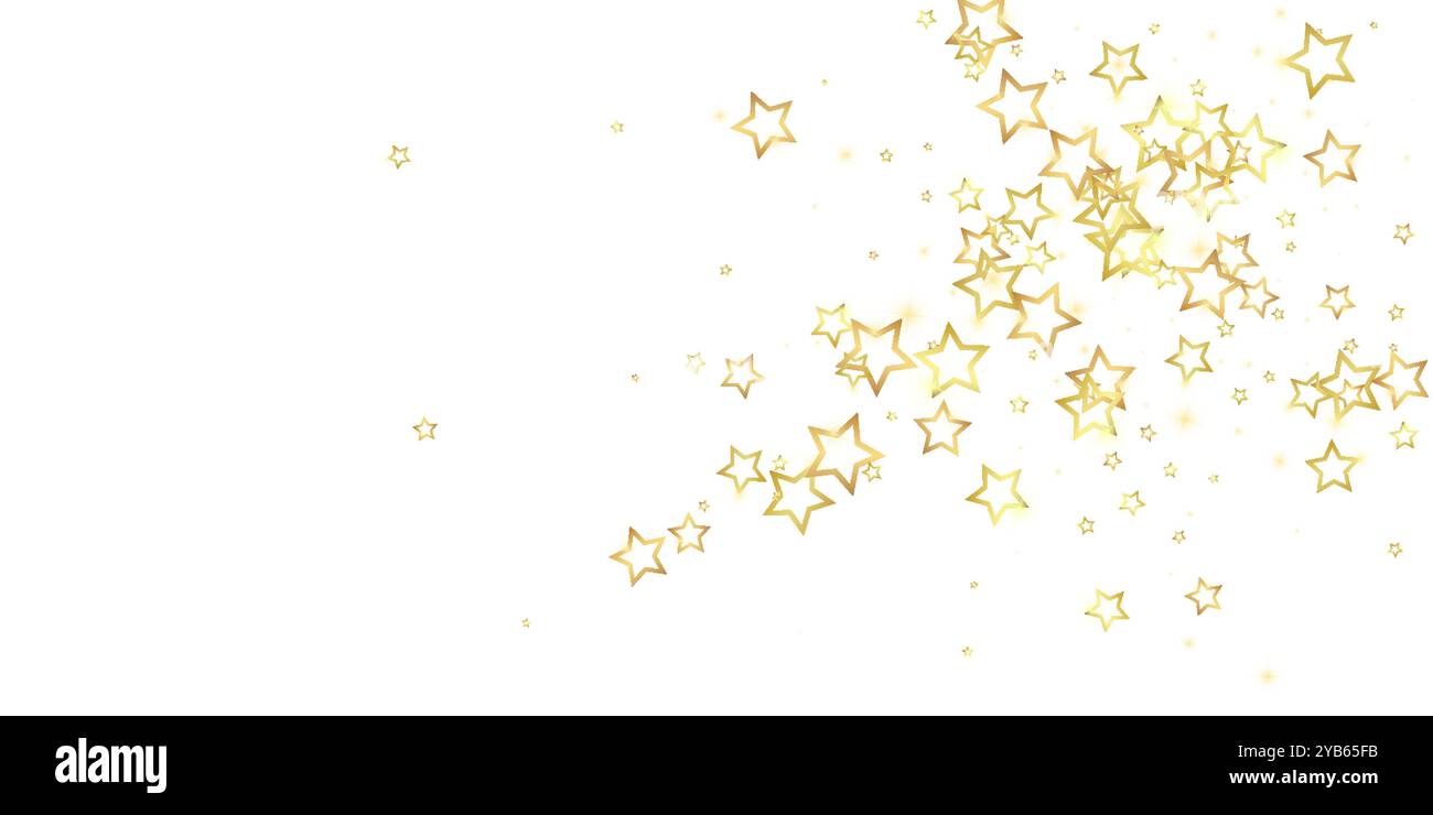 Christmas spirit. Scattered falling stars. Festive christmas confetty ...