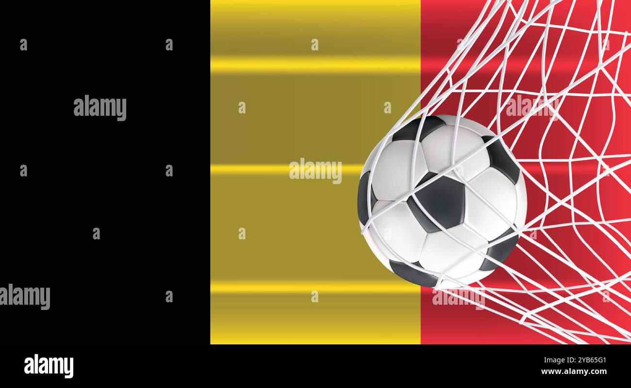 Belgium ball in net Stock Vector Images - Alamy