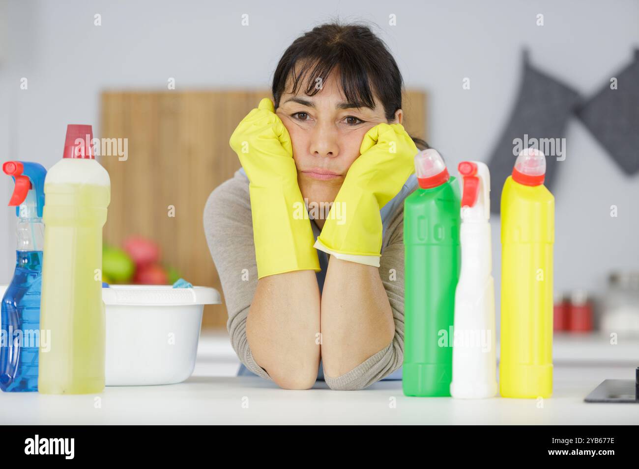 Portrait bored female house hi-res stock photography and images - Alamy