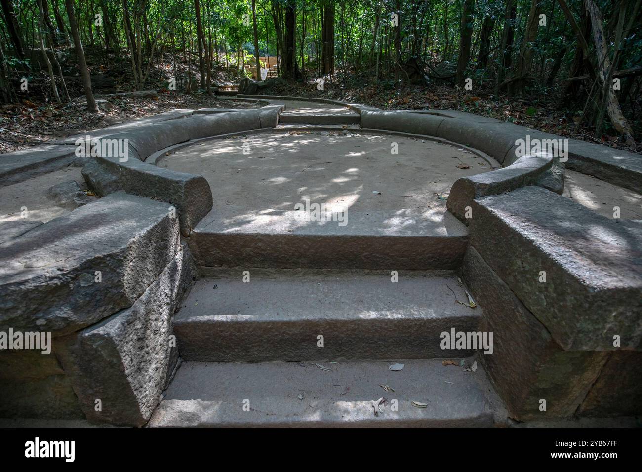 The ruins of Gimanhala 03, a resting point for monks, at the ancient ...