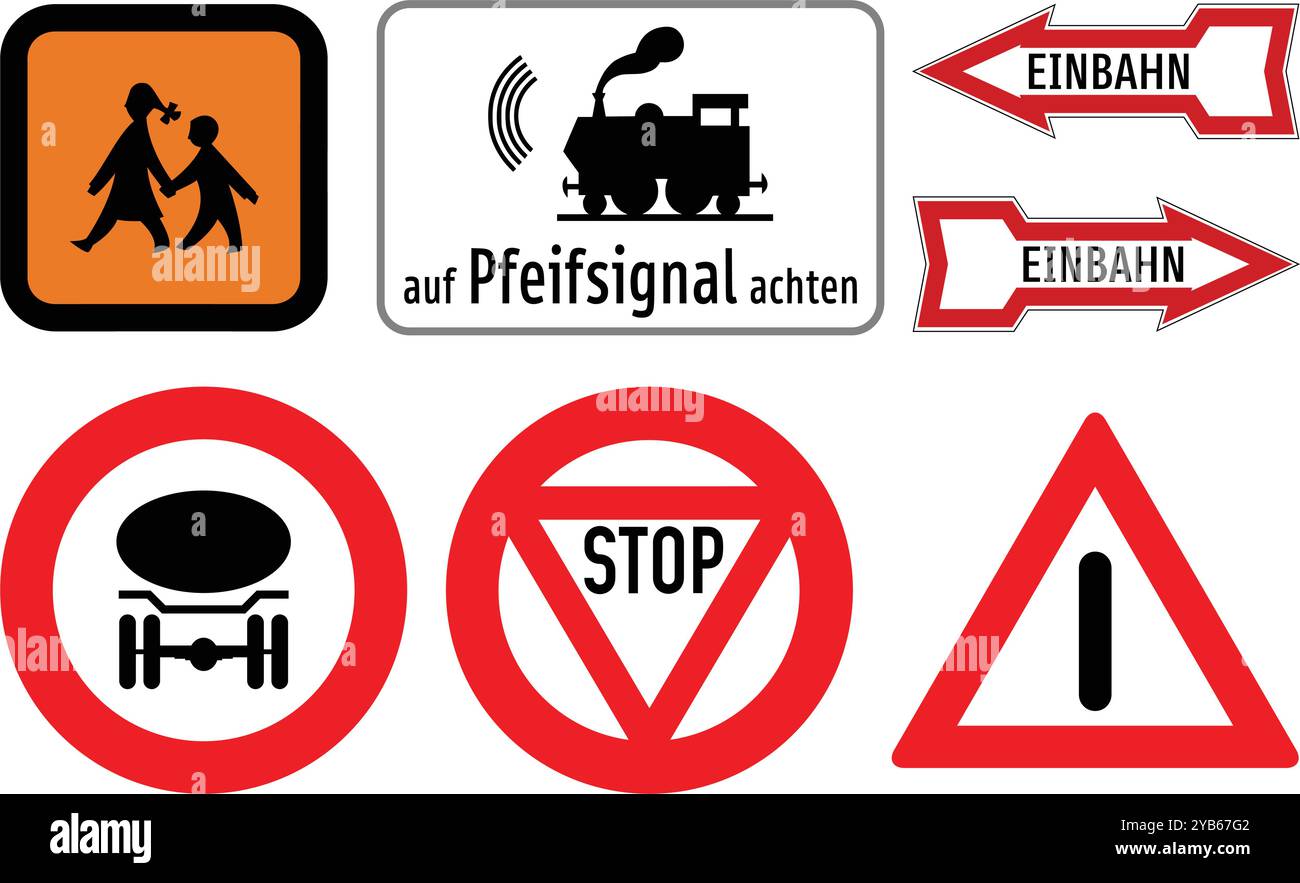 Set, Additional auxiliary signs, Further signs, Retired signs, Road ...