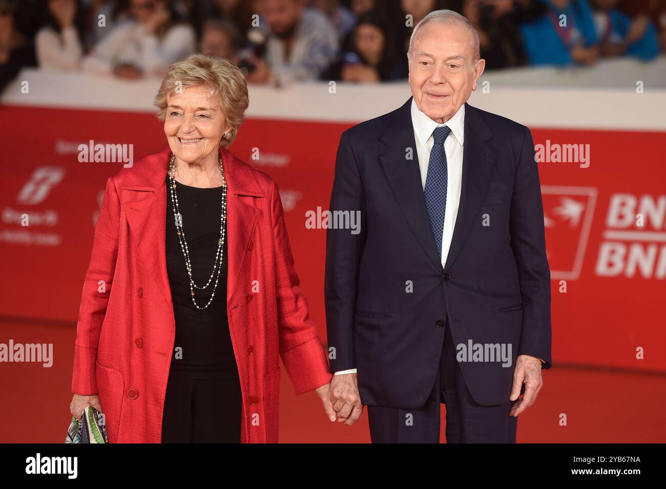 Rome, Italy. 16th Oct, 2024. Maddalena Marignetti (L) and Gianni Letta ...