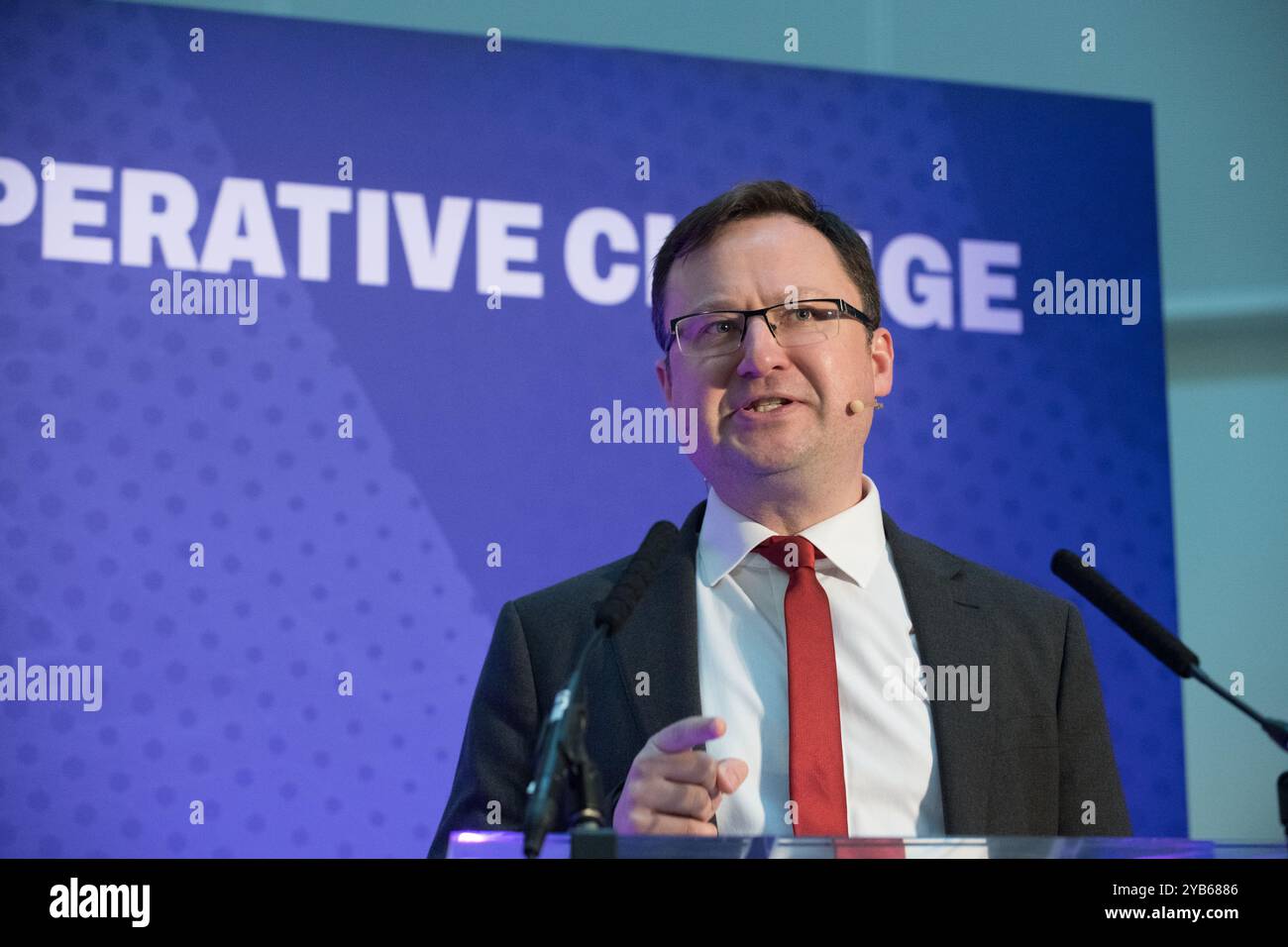 Co-operative Party Change event. Alex Norris MP, Minister for Democracy ...