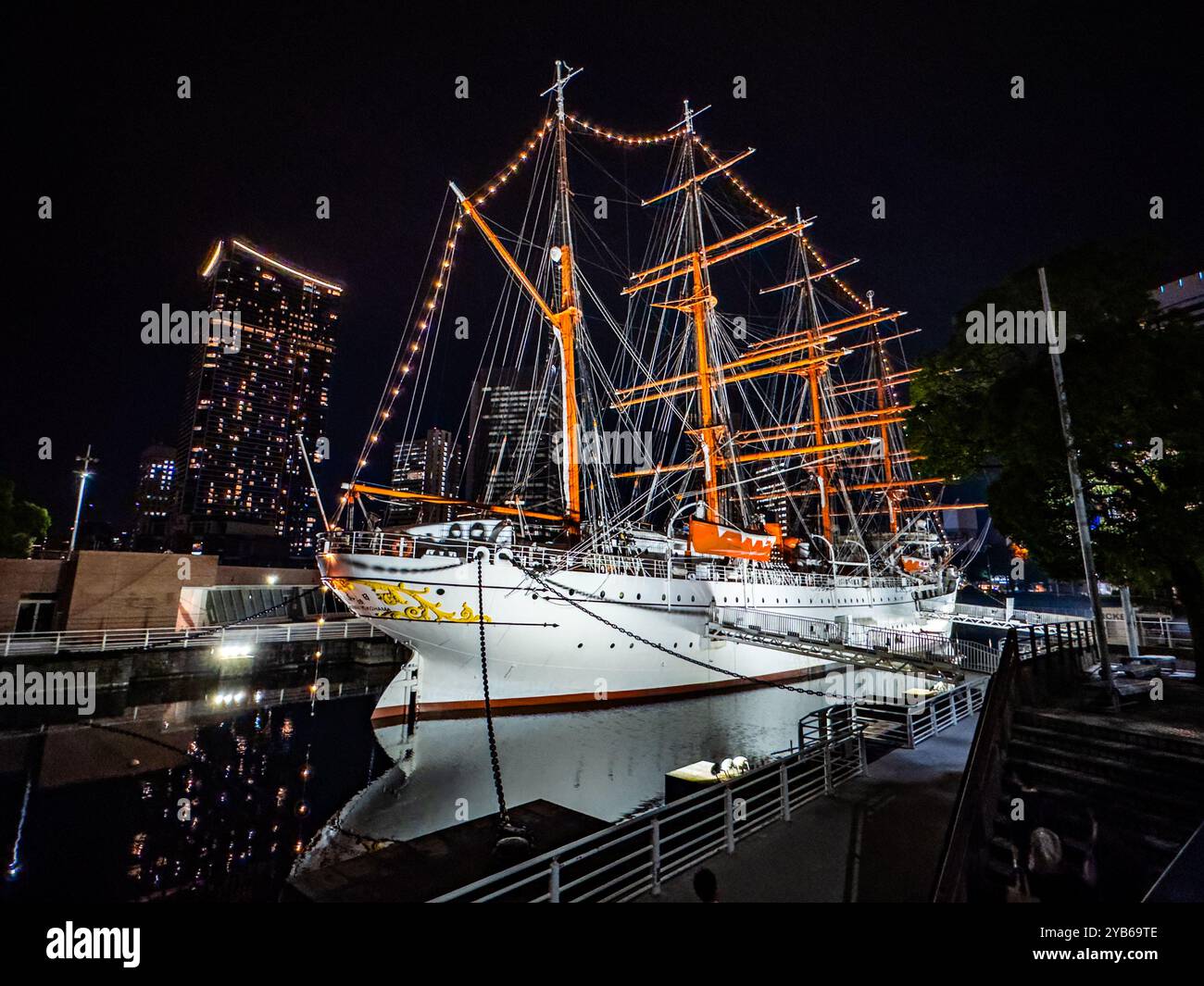 Sail Training Ship Nippon Maru in Yokohama, Japan Stock Photo - Alamy