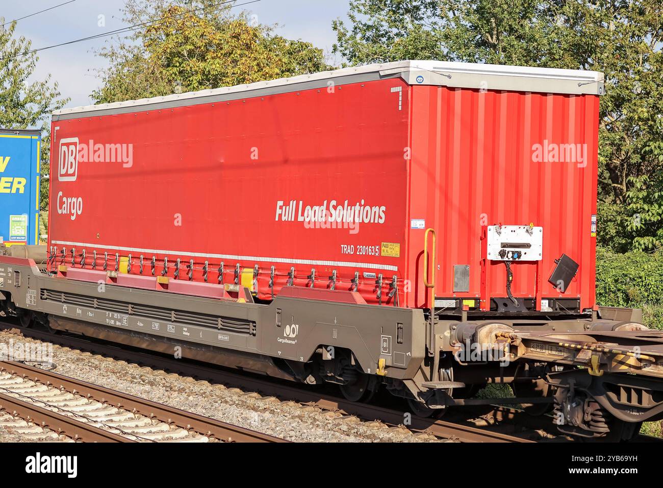 DB Cargo Auflieger Bahntransport, Symbolbild, DB Cargo, Full Load ...