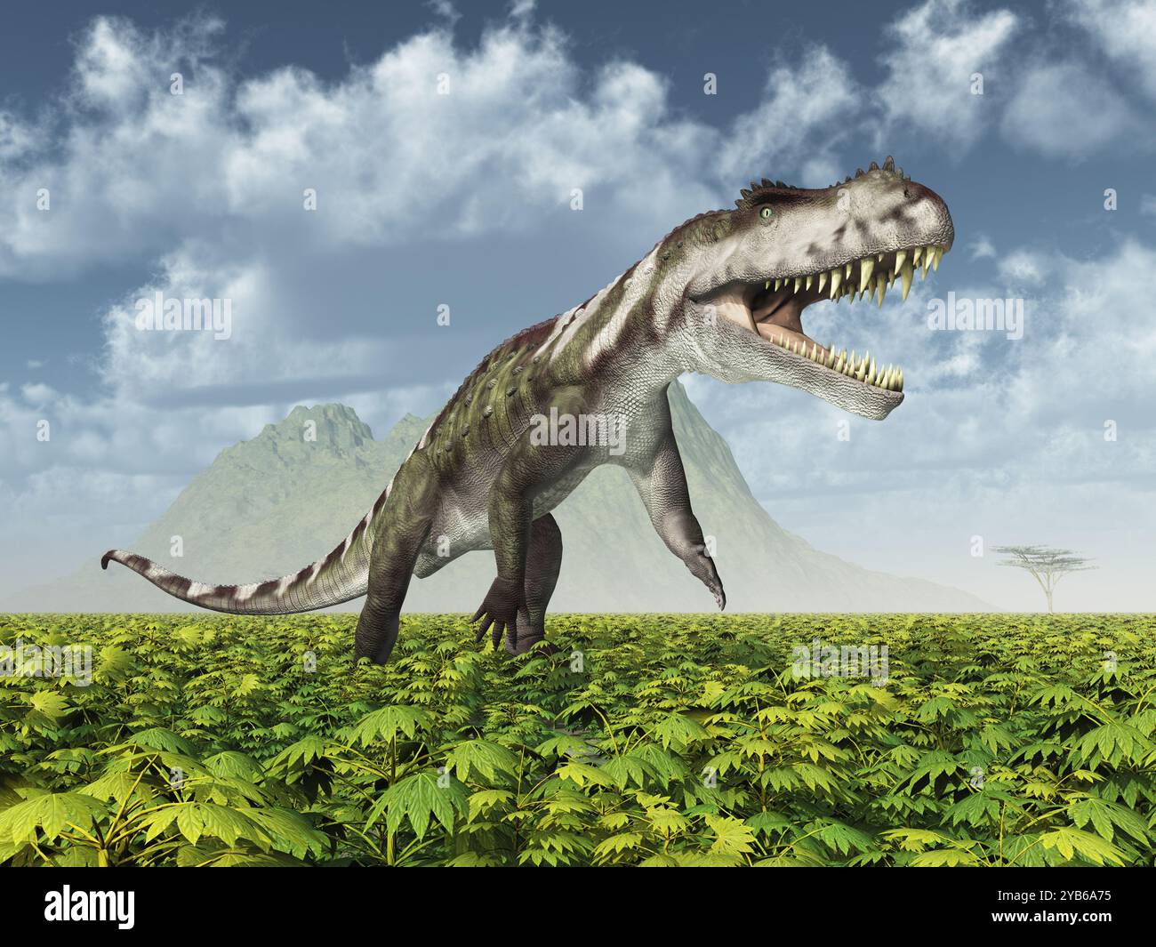 Archosaur Prestosuchus in a landscape Stock Photo - Alamy