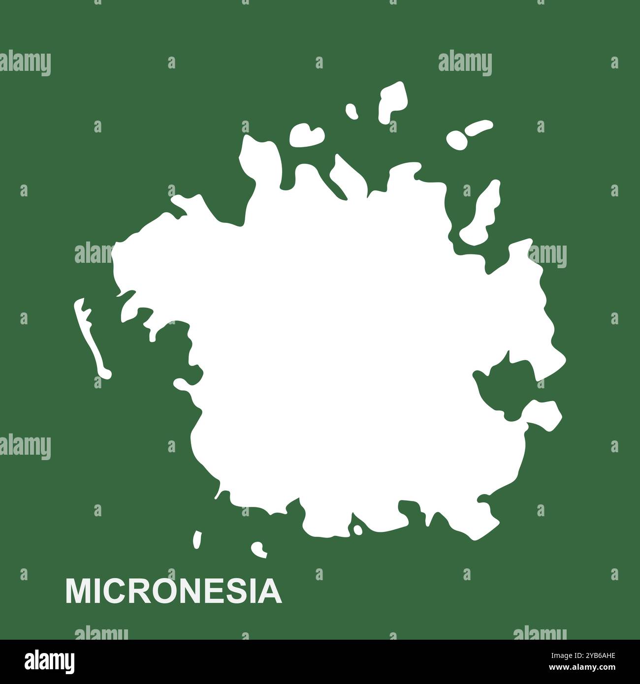 Micronesia map hi-res stock photography and images - Alamy