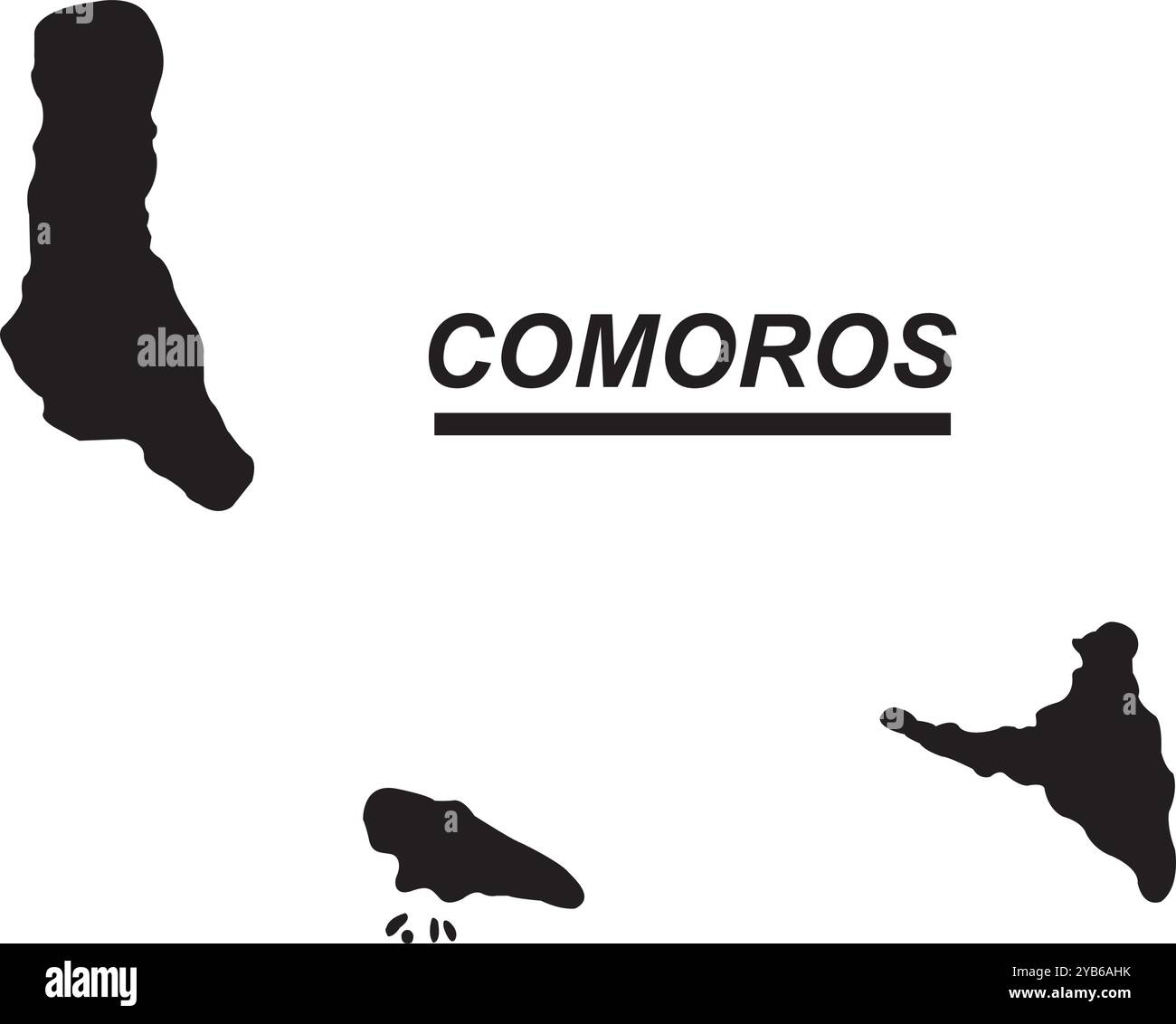 Comoros map icon vector illustration symbol design Stock Vector Image & Art - Alamy