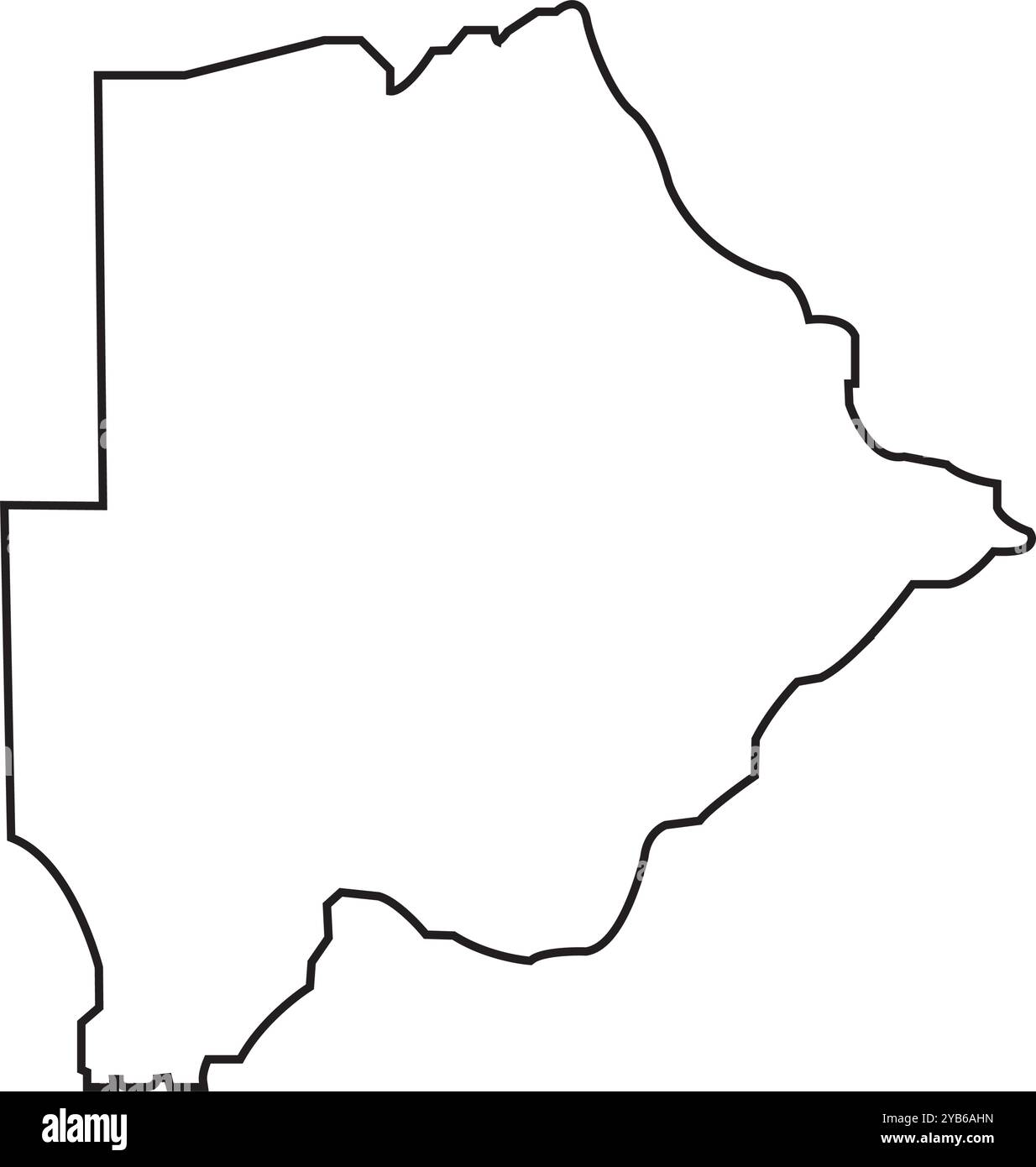 Botswana flag map Black and White Stock Photos & Images - Alamy