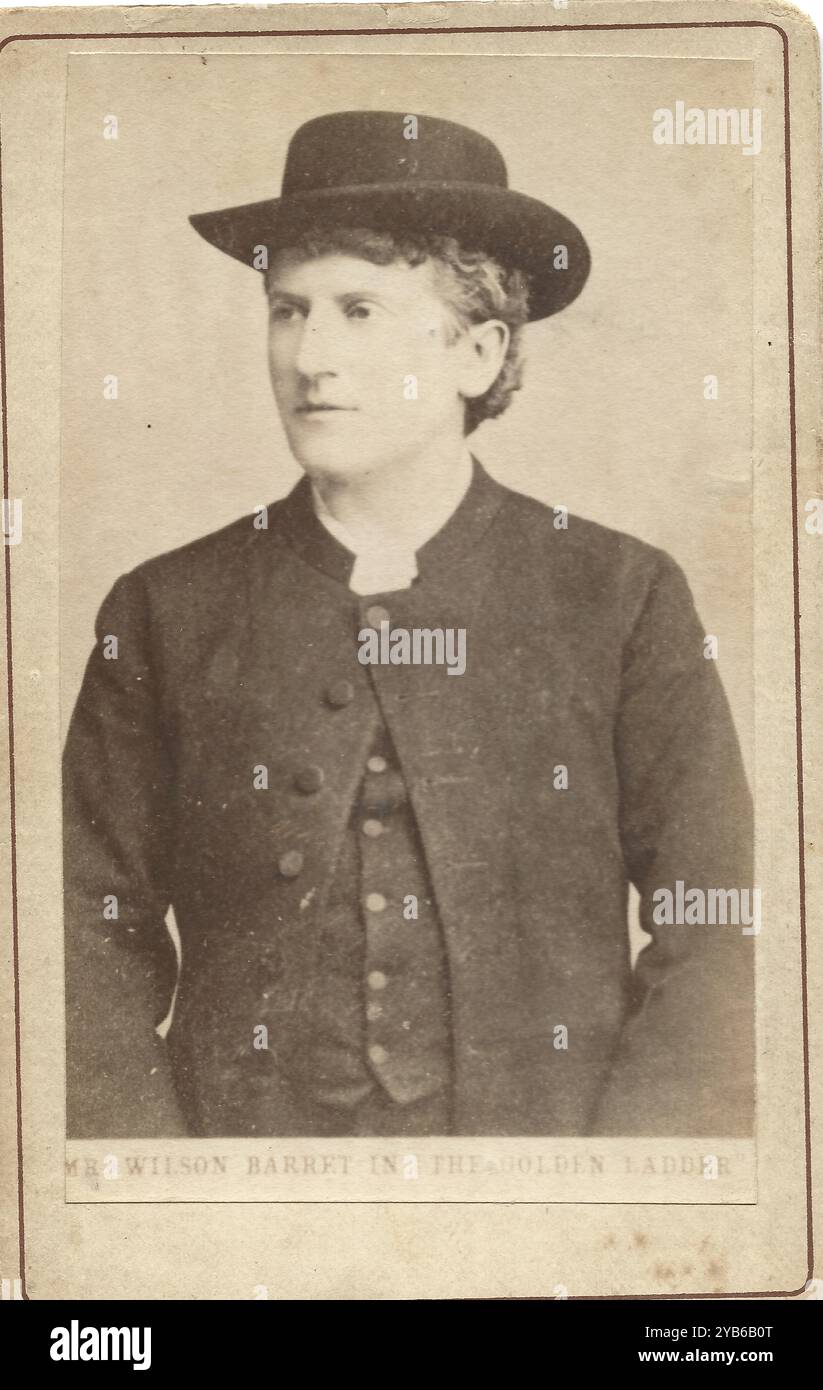 Wilson Barrett English actor, producer and performer. A carte de visite ...