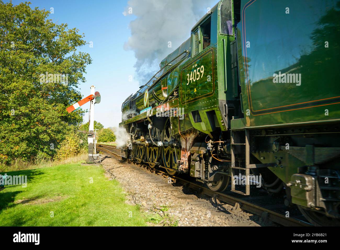 Battle of Britain Class Steam Locomotive 'Sir Archibald Sinclair' at ...