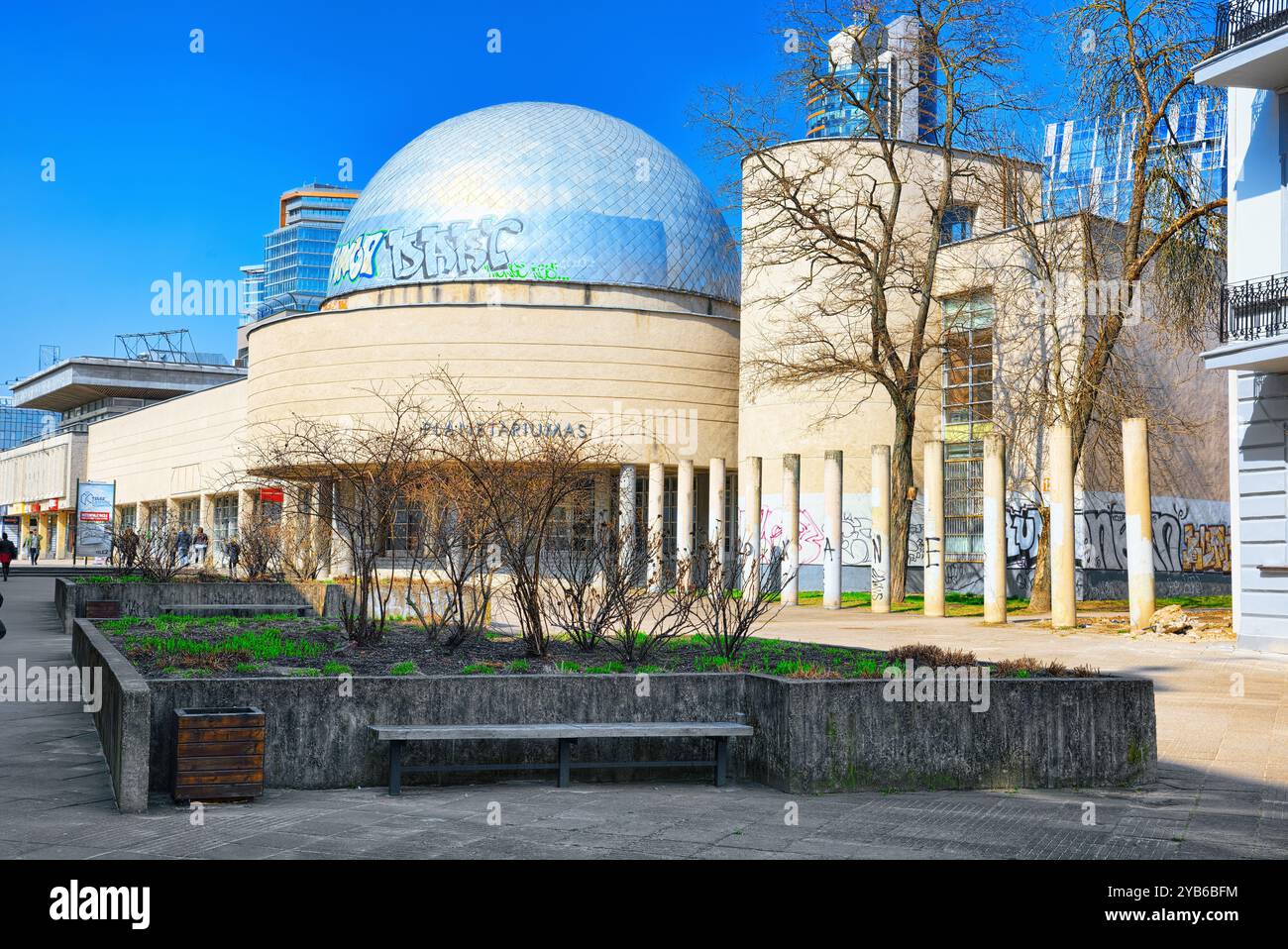 Vilnius; Lithuania - April 12, 2018: Landscapes of modern part of ...