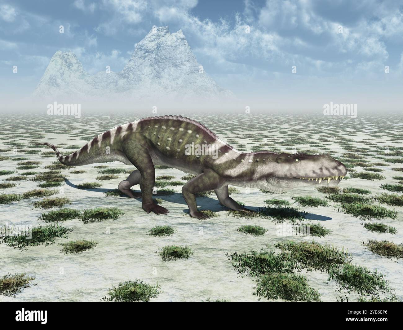 Archosaur Prestosuchus in a landscape Stock Photo - Alamy