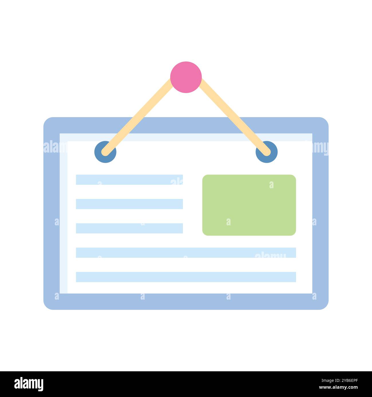 Cork bulletin board Stock Vector Images - Alamy