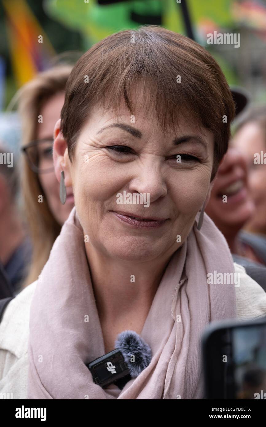 London, UK. 22nd June 2024. Caroline Lucas Green Party MP attending the ...