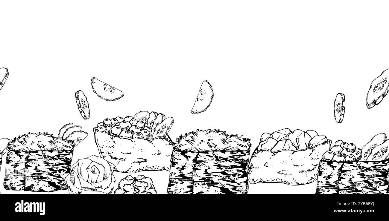 Traditional Japanese food, gunkan inari sushi with raw fish salmon tuna ...