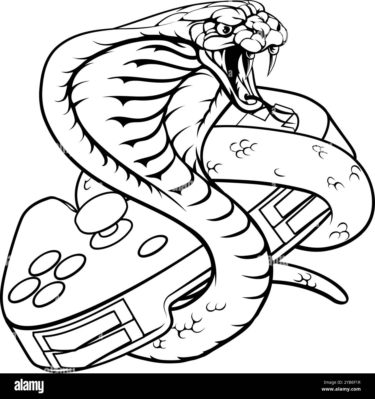 Cobra Snake Gamer Video Game Animal Team Mascot Stock Vector Image ...
