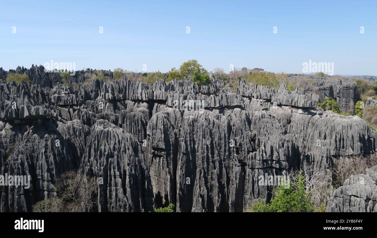 "Big" Tsingy de Bemaraha, UNESCO world heritage site view from the top ...