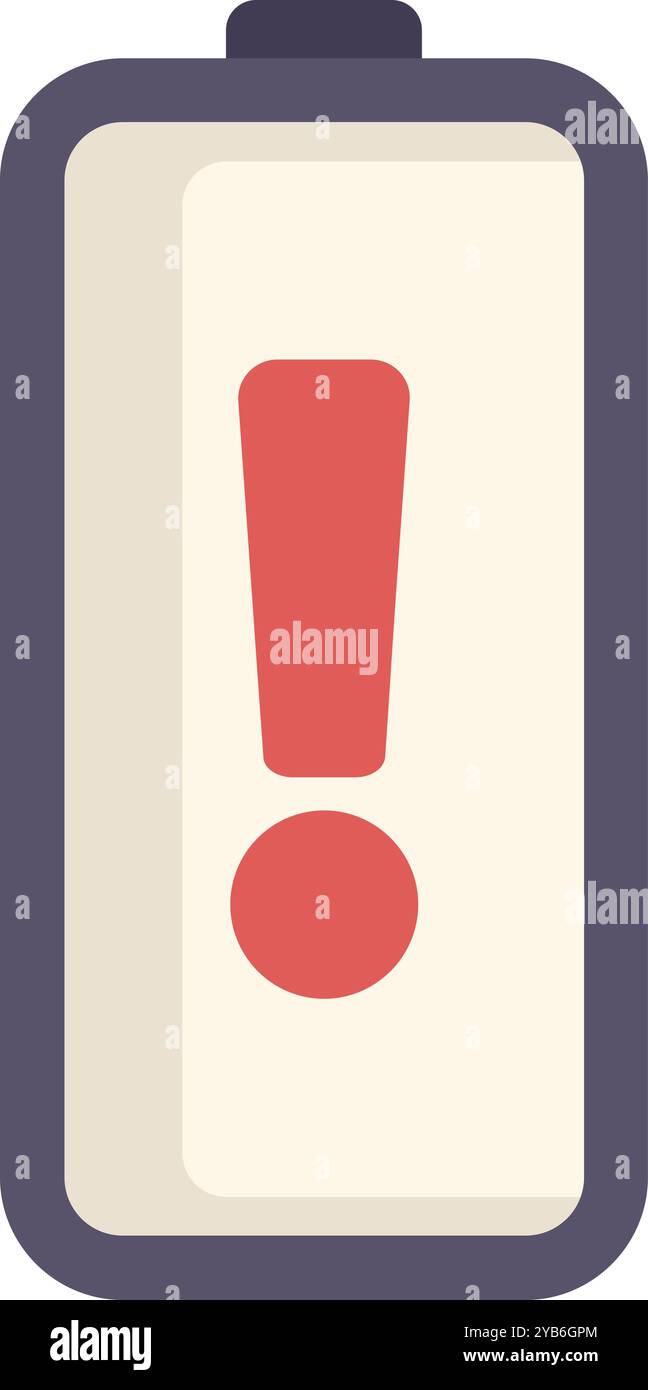 Red sign showing battery hi-res stock photography and images - Alamy