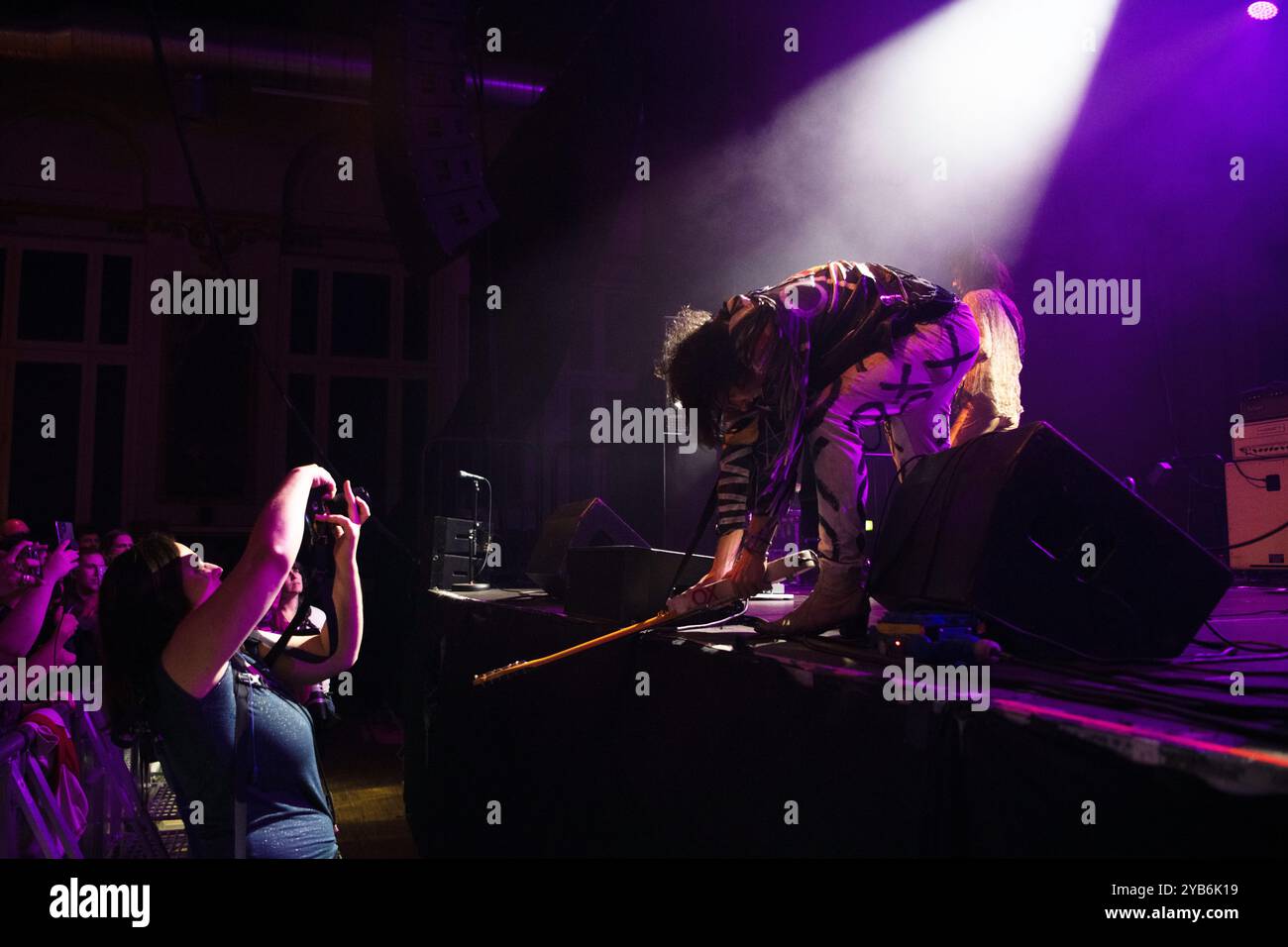 English songwriter, singer and musician, Barns Courtney performing live ...